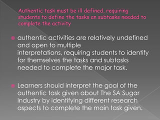 Authentic learning tasks | PPT