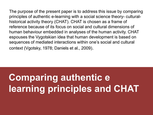Authentic learning vs chat | PPTX