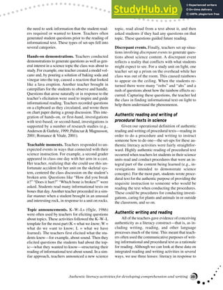 Authentic Literacy Activities For Developing Comprehension And Writing ...