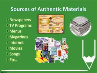 Authentic materials | PPTX