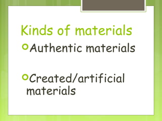 Authentic materials | PPT