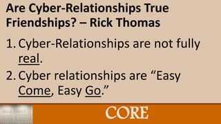 Core 5: Authentic Relationships | PPT