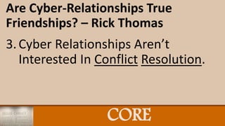 Core 5: Authentic Relationships | PPT
