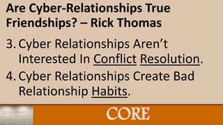 Core 5: Authentic Relationships | PPT