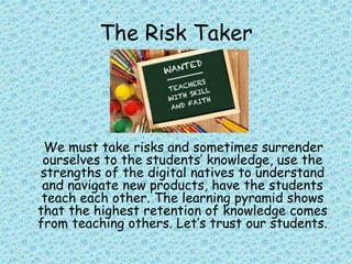 Authentic roles of the 21st century teacher | PPSX | Education