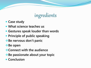 How to become an Authentic speaker | PPTX