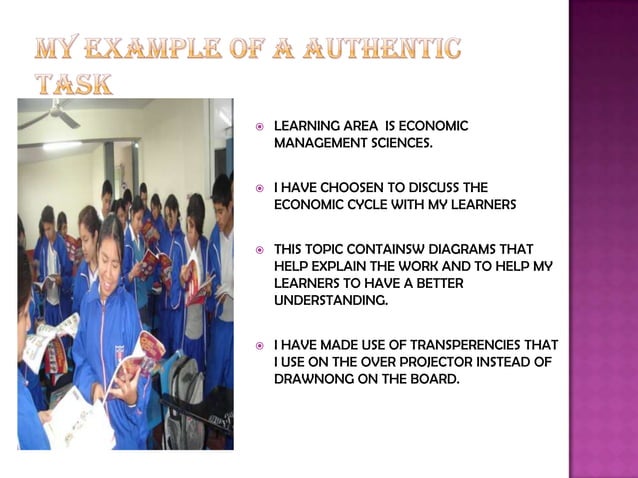 What is a Authentic task | PPTX