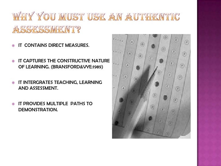 What is a Authentic task