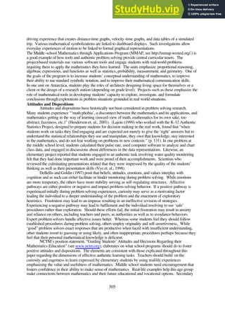 Authentic Tasks And Mathematical Problem Solving | PDF