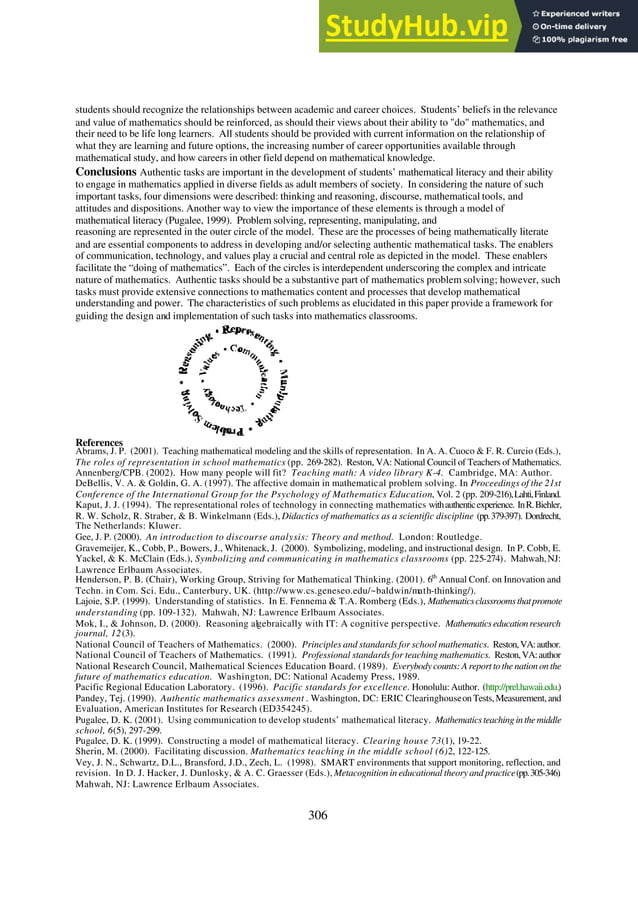 Authentic Tasks And Mathematical Problem Solving | PDF