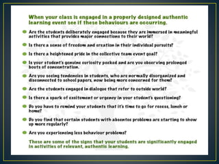 Authentic teaching & learning methods | PPTX