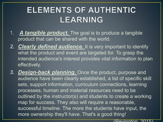 Authentic teaching & learning methods | PPTX