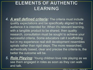 Authentic teaching & learning methods | PPTX