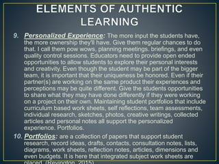 Authentic teaching & learning methods | PPTX