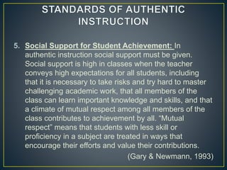 Authentic teaching & learning methods | PPTX