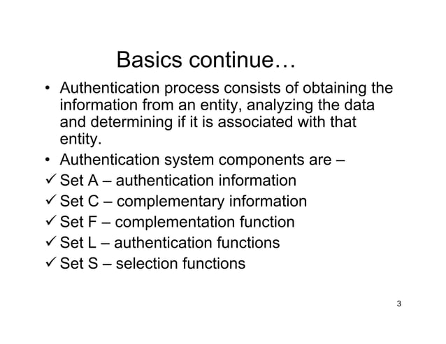 Authetication ppt | PPT