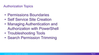 SharePoint Authorization and Authentication-Controlling Access to Documents and Data | PPTX ...