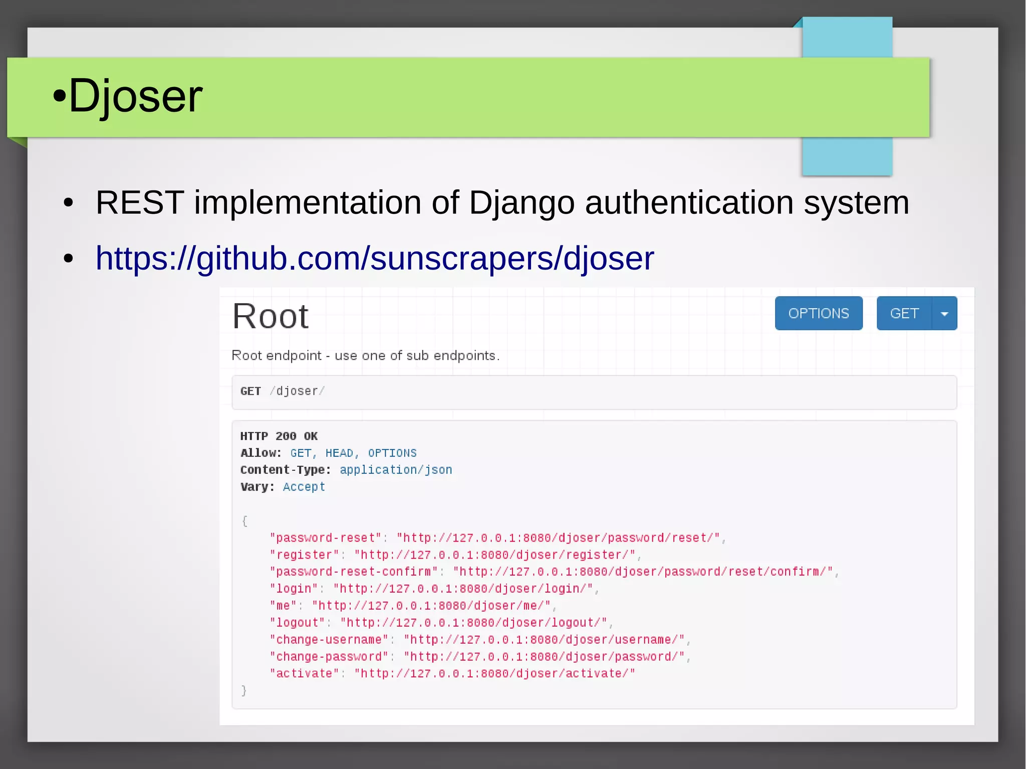 Auth of restful_api | PPT