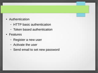 Auth of restful_api | PPT