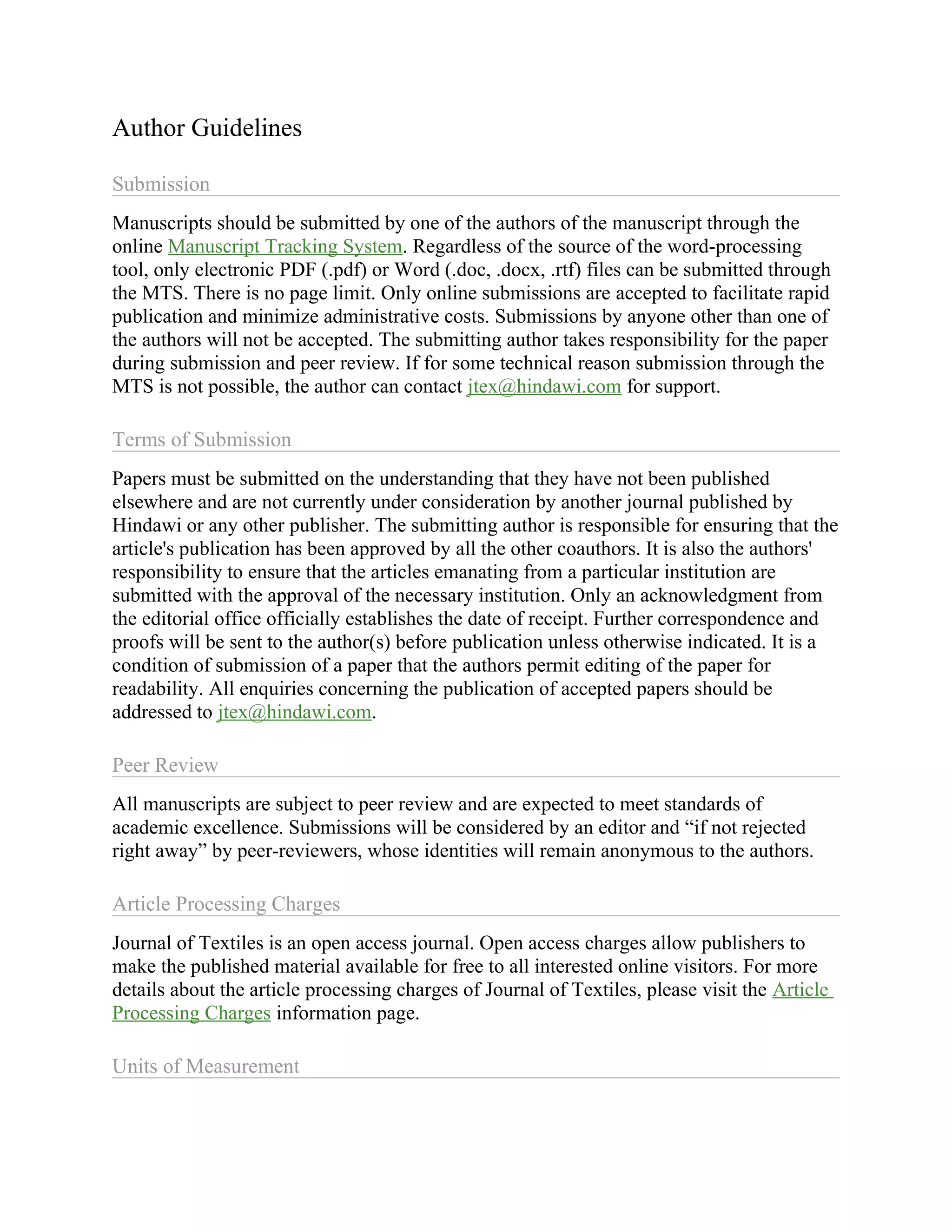 Author guidelines | PDF