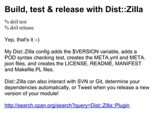 Authoring CPAN modules | PPT