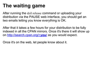 Authoring CPAN modules | PPT