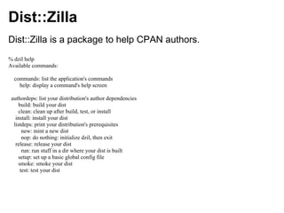 Authoring CPAN modules | PPT