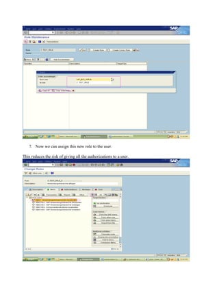Authorisation Concept In SAP | http://sapdocs.info