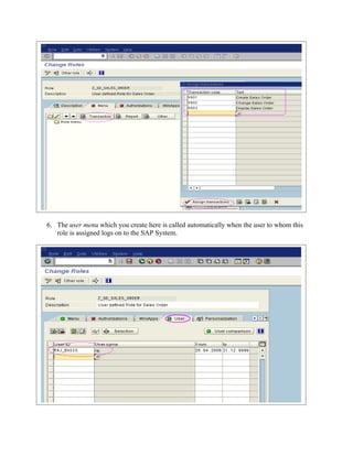 Authorisation Concept In SAP | http://sapdocs.info