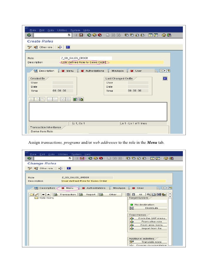 Authorisation Concept In Sap