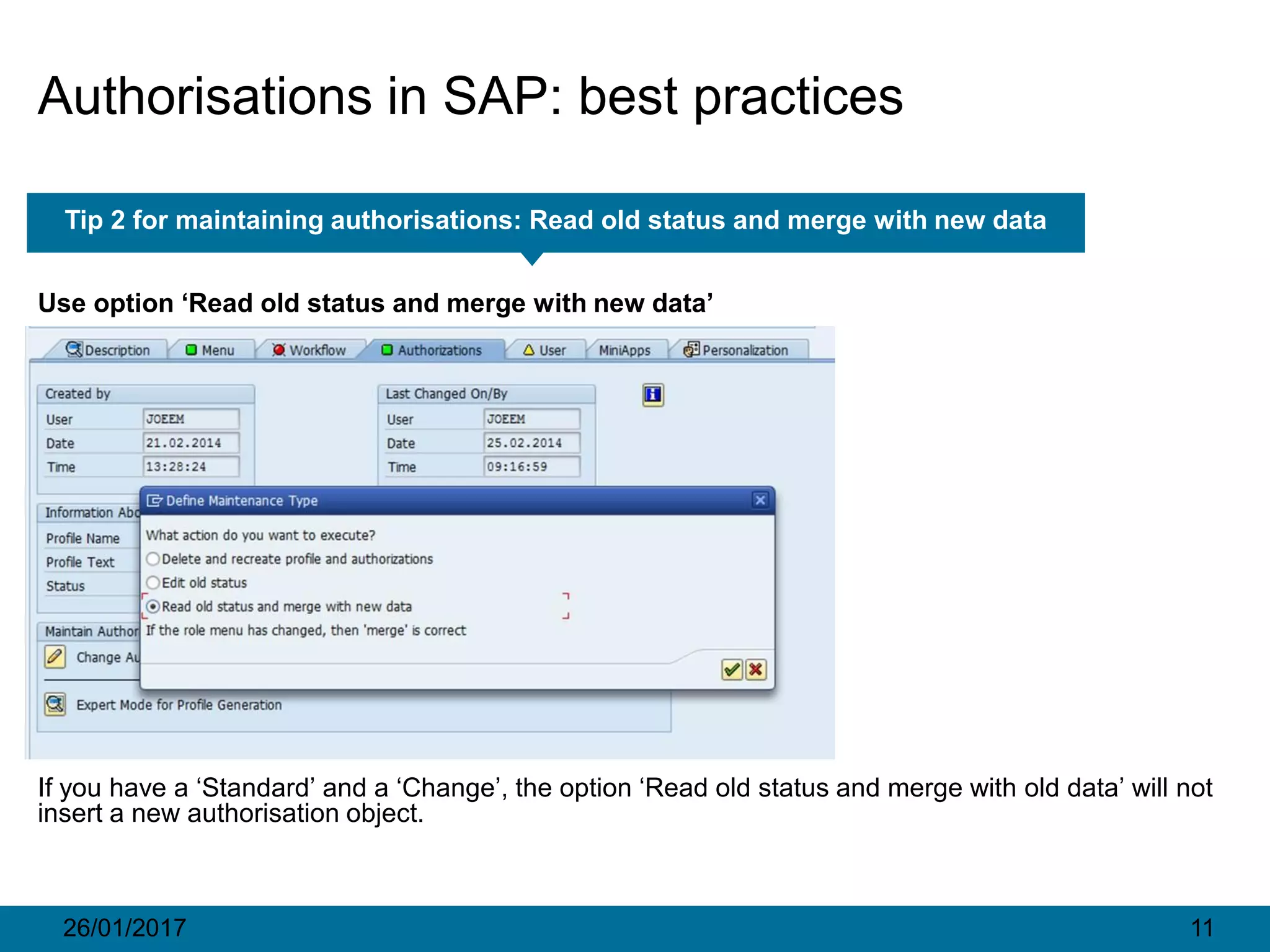 Authorisations in SAP: best practices | PDF
