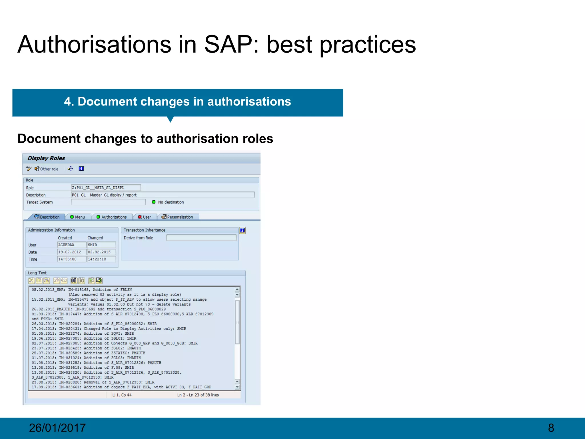 Authorisations in SAP: best practices | PDF