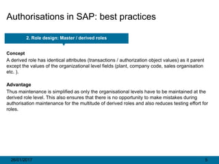 Authorisations in SAP: best practices | PDF