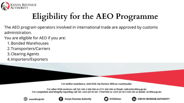 Authorized Economic Operators(AEO) | PDF | Business | Business and Finance
