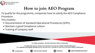 Authorized Economic Operators(AEO) | PDF