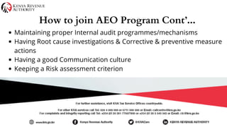 Authorized Economic Operators(AEO) | PDF