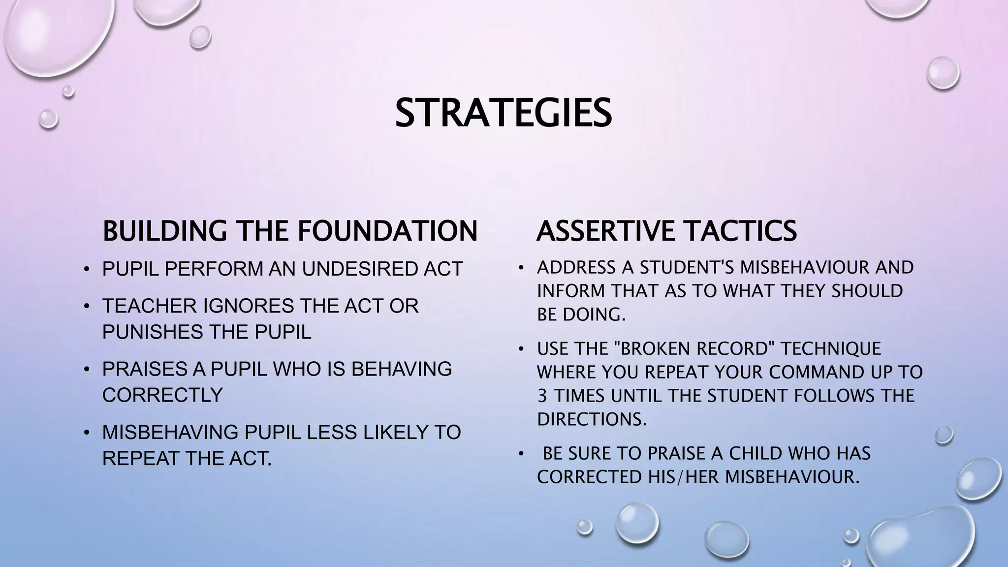 Authoritarian classroom management | PPTX