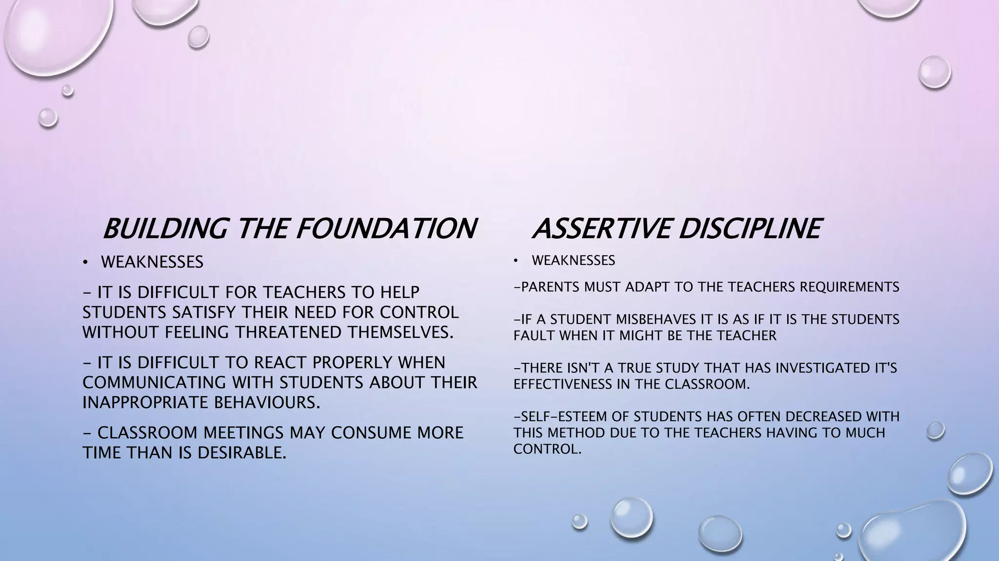 Authoritarian classroom management | PPTX