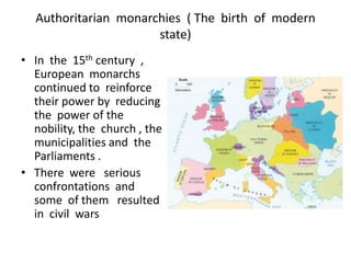 Authoritarian monarchies ( the birth of modern state | PPTX