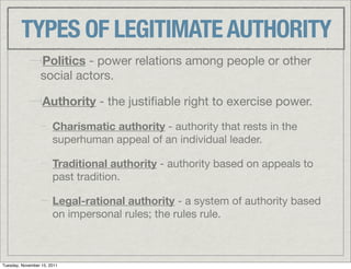 Authority & the State (Chapter 15 "You May Ask Yourself") | PDF
