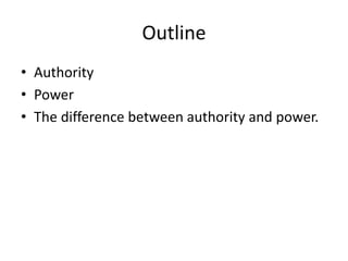 Authority and power | PPTX