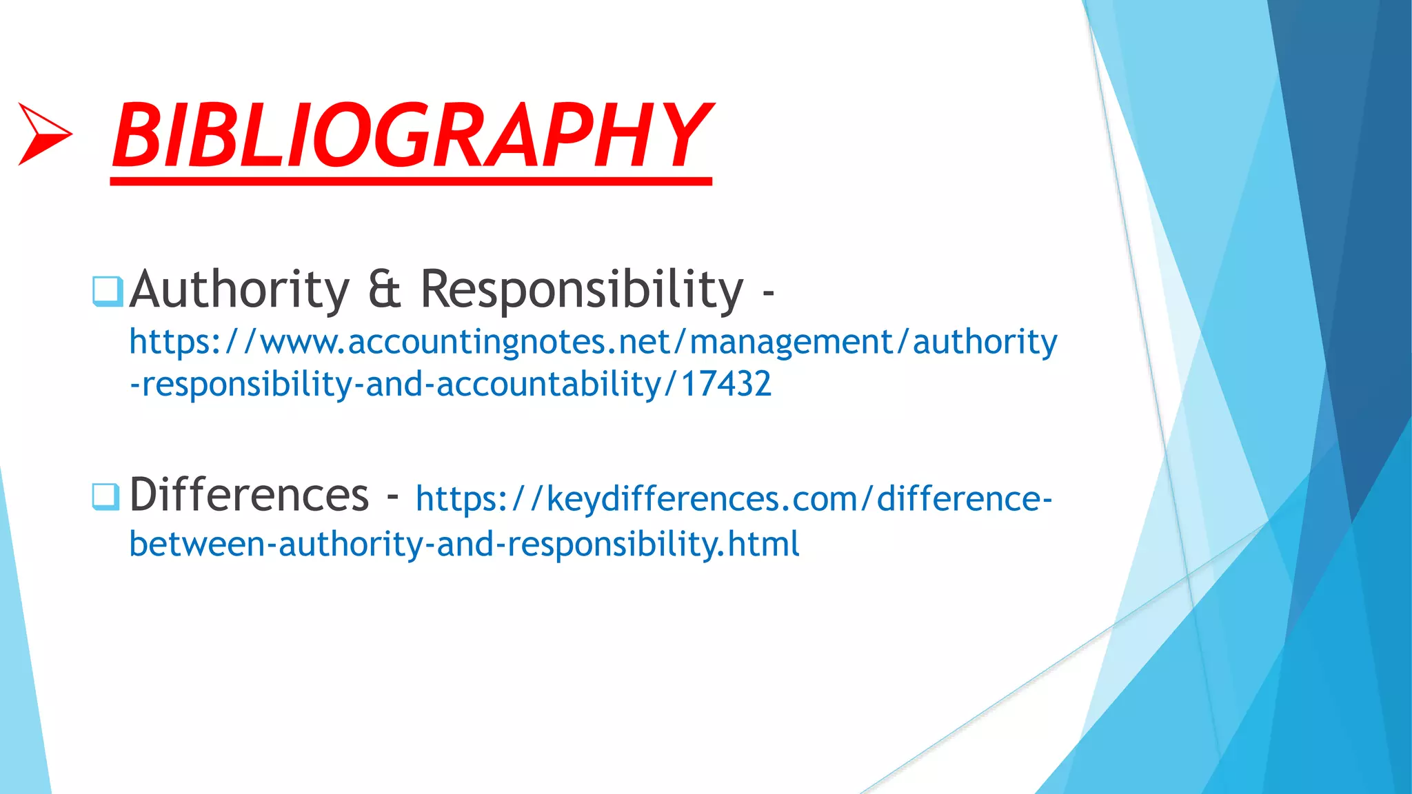 Authority and responsibility | PPTX