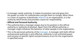 Authority and Responsibility.pptx with labour | PPTX