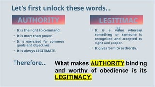 AUTHORITY AND TYPES OF LEGITEMACY NOTES.pptx