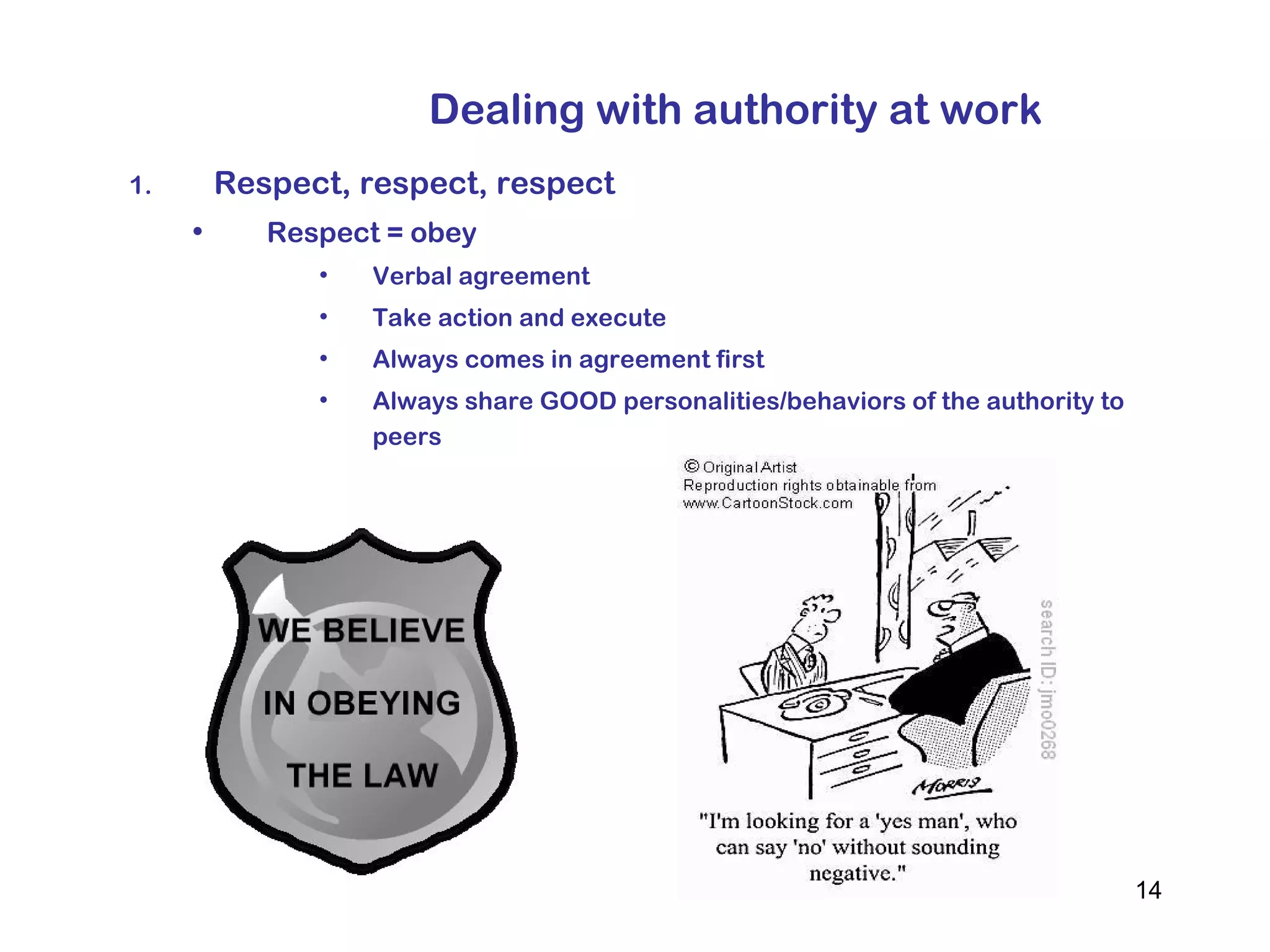 Recognizing Authority at work | PPT