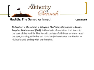 Authority of sunnah session 1 | PPT