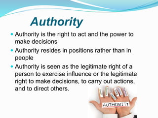 Authority ,responsibility and delegation | PPTX