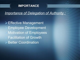 Authority And Responsibility In Management