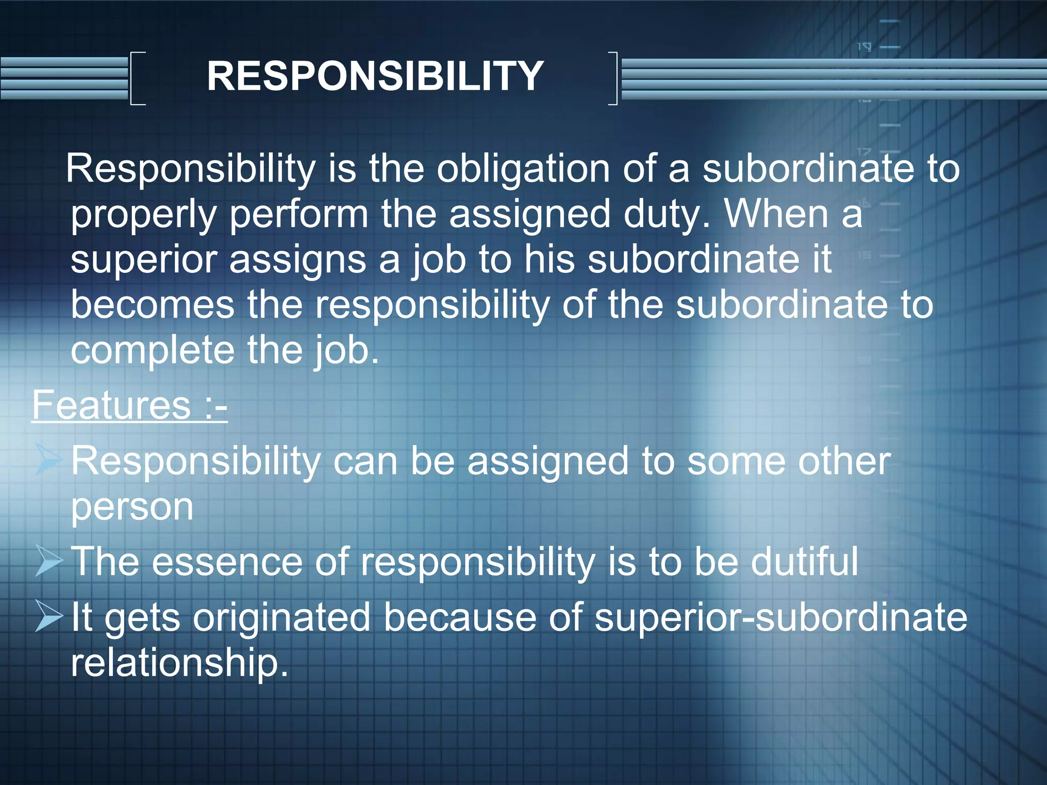 Authority & responsibility | PPT