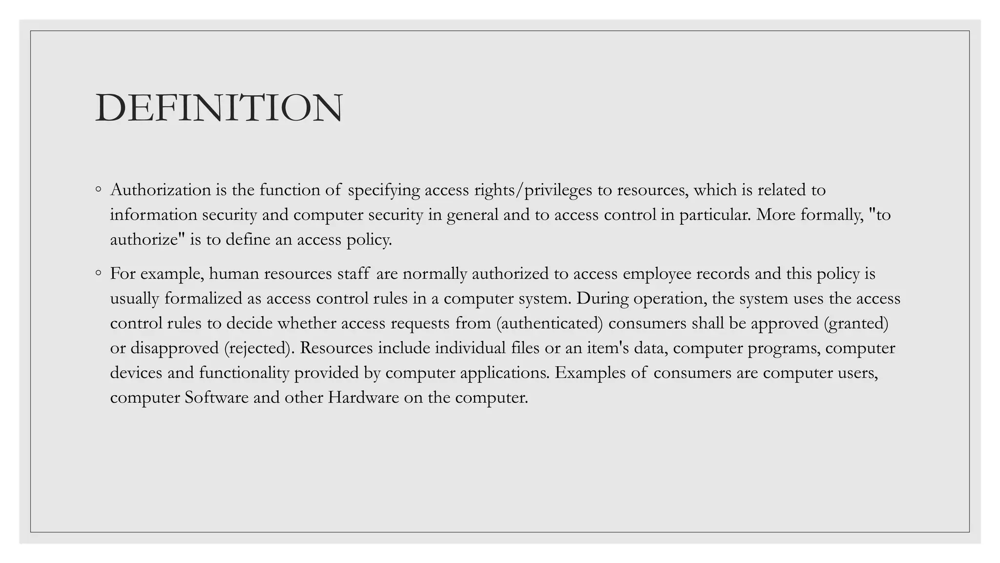 Authorization | PPTX